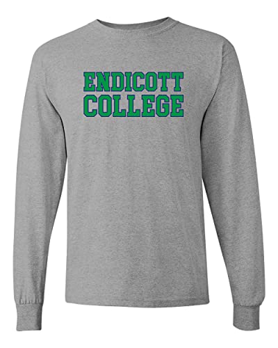 Endicott College Block Letters Long Sleeve Shirt – CollegiateSet